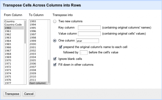 Unpivoting Data With Excel Open Refine And Python